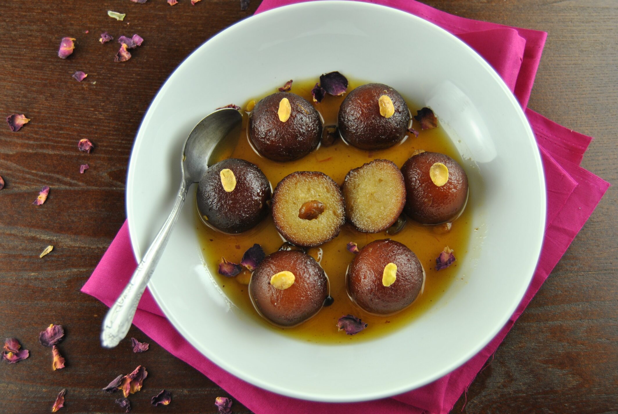 Gulab Jamun (Indian Syrupy Donuts) - Lime Thyme