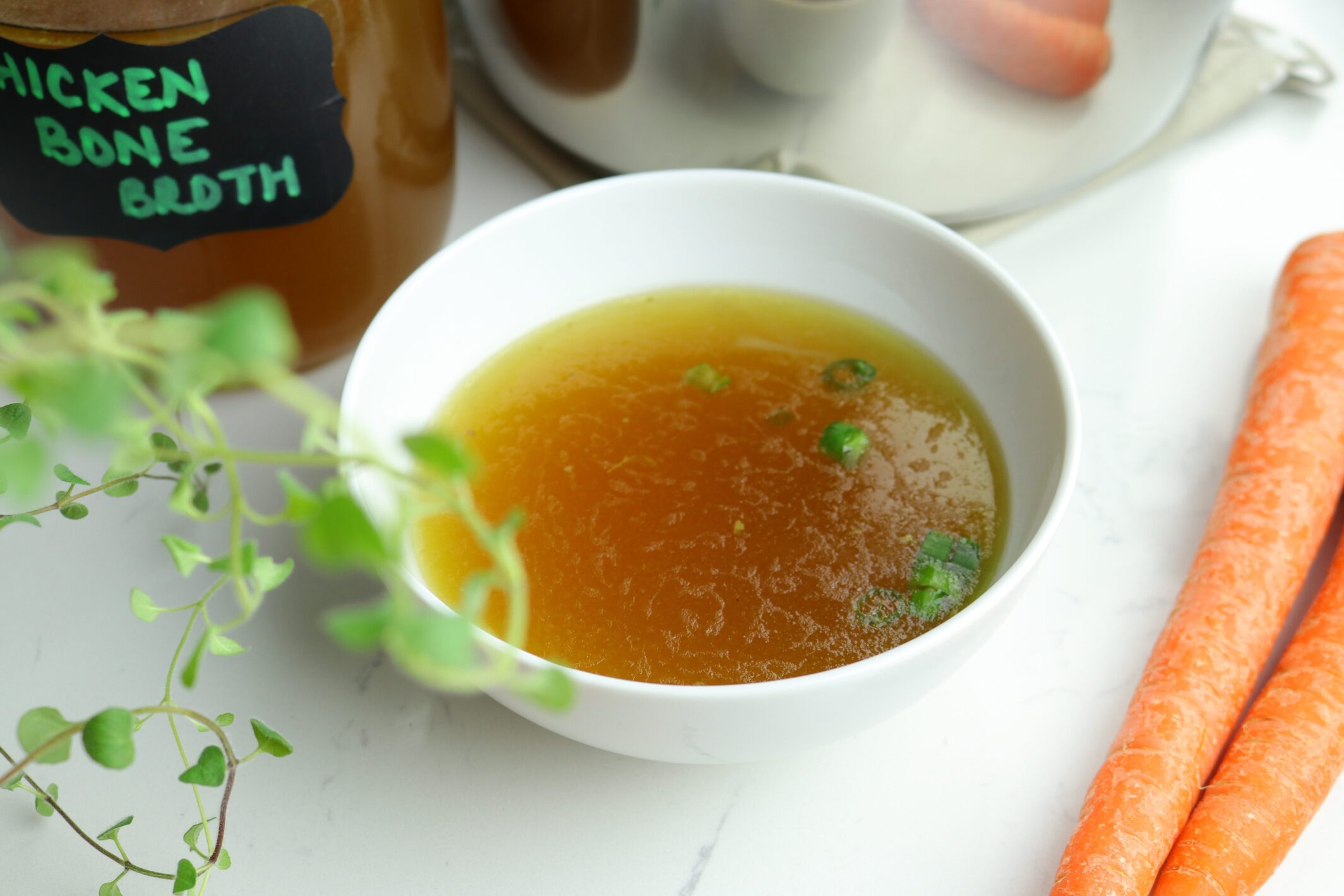 Chicken Bone Broth (4 Different Ways!) - Lime Thyme