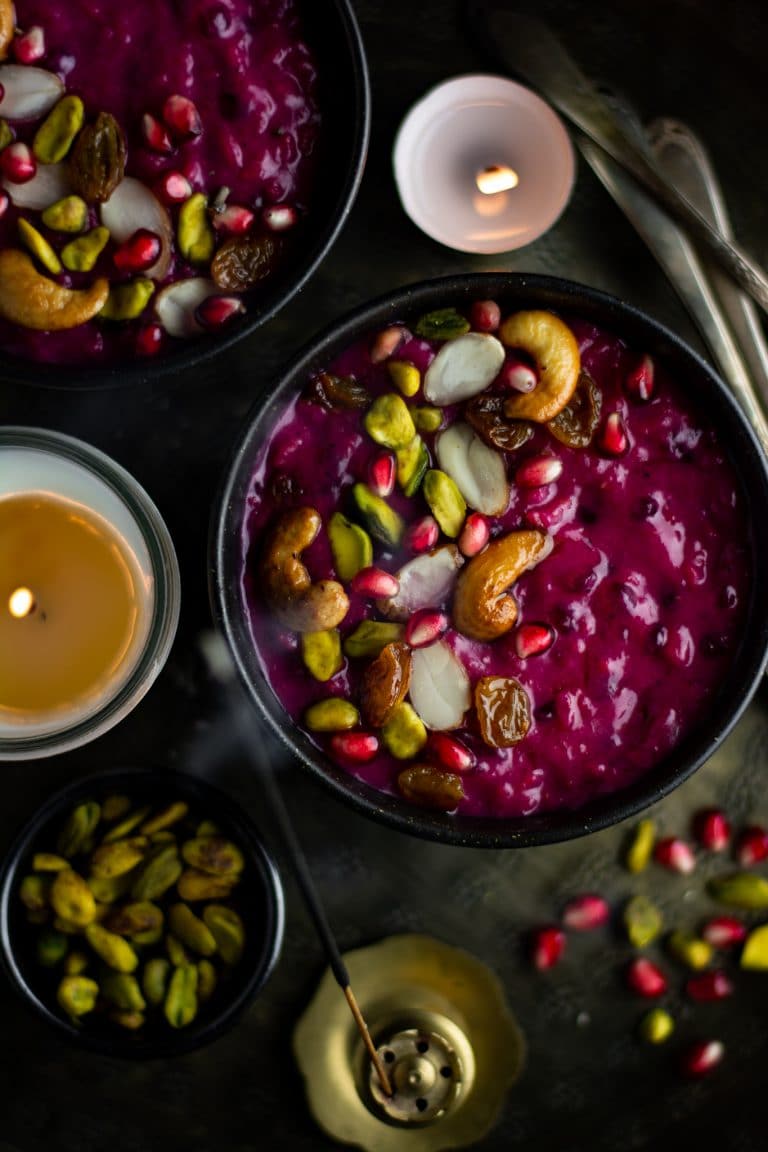 Vegan Beet, Tapioca & Rice Pudding (Indian Rice Kheer/payasam) - Lime Thyme