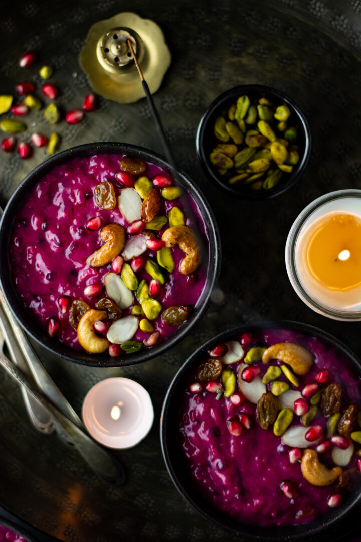Vegan Beet, Tapioca & Rice Pudding (Indian Rice Kheer/payasam) - Lime Thyme