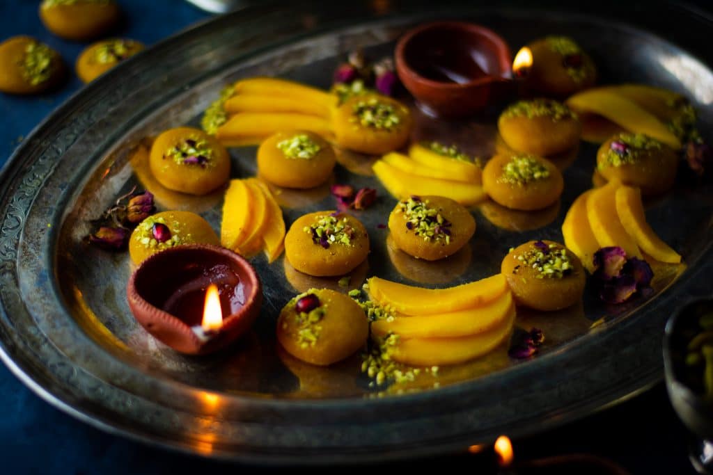 Almond Mango Peda (Indian Mango Fudge) - Lime Thyme