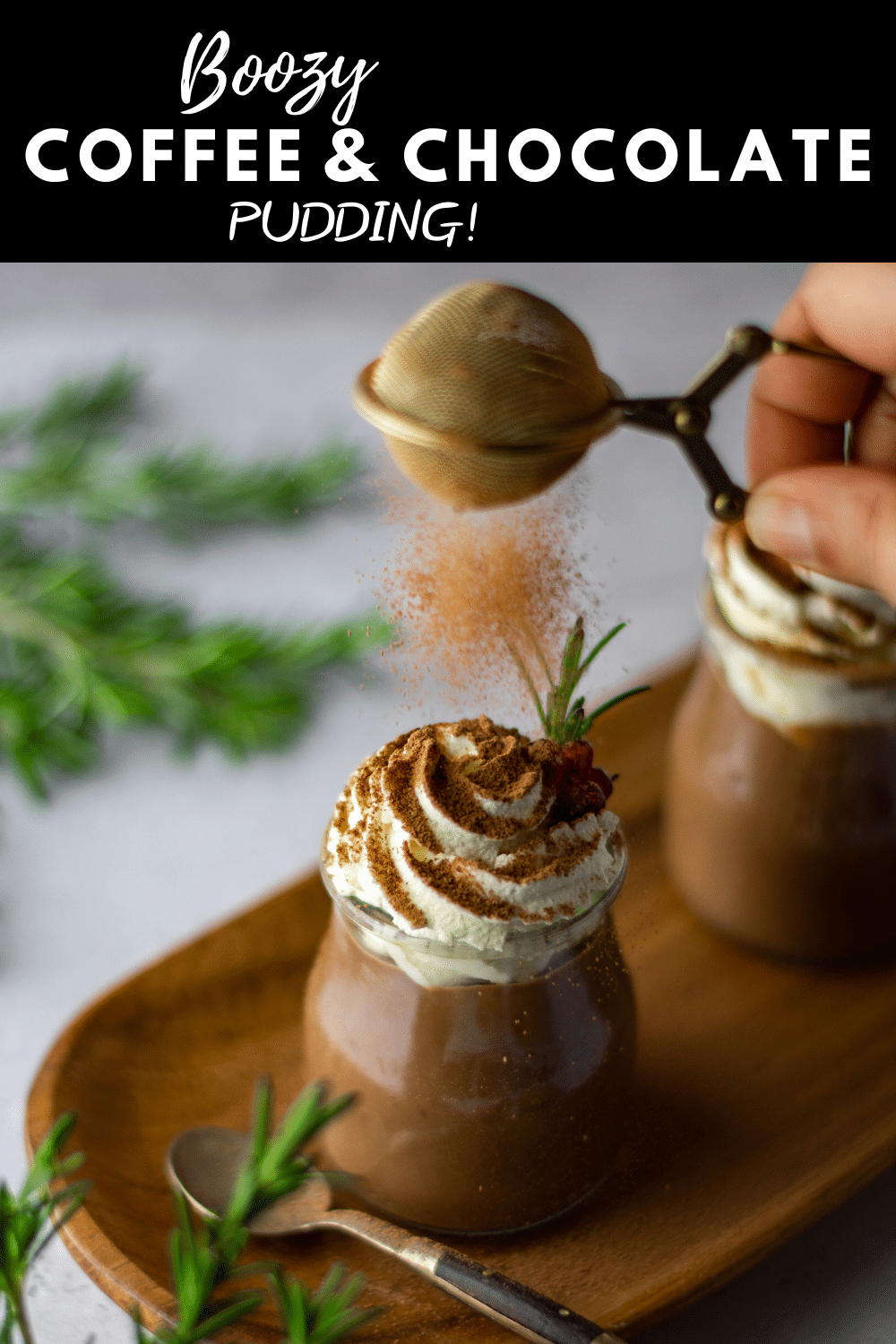 Boozy Coffee & Chocolate Pudding - Lime Thyme