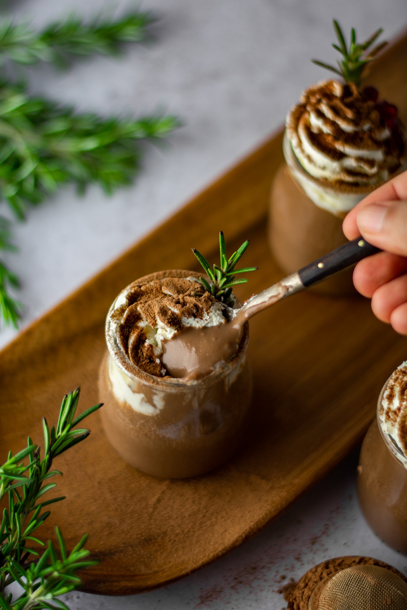 Boozy Coffee & Chocolate Pudding - Lime Thyme