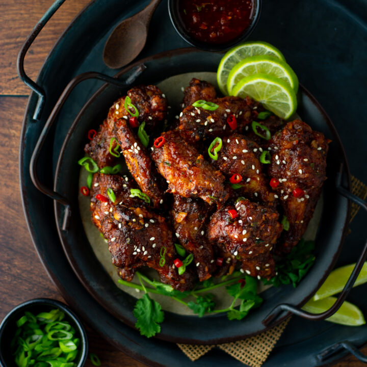 Korean Gochujang Chicken Wings (baked/air Fried) - Lime Thyme