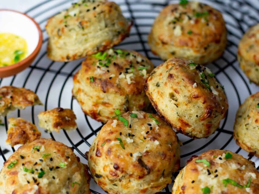 Buttermilk Cheese Scones With Garlic And Chili (Air Fried/Baked) - Lime ...