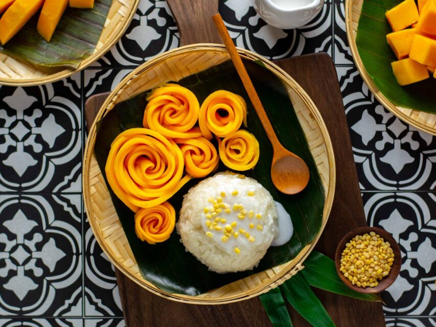 Instant Pot Mango Sticky Rice - Lime Thyme