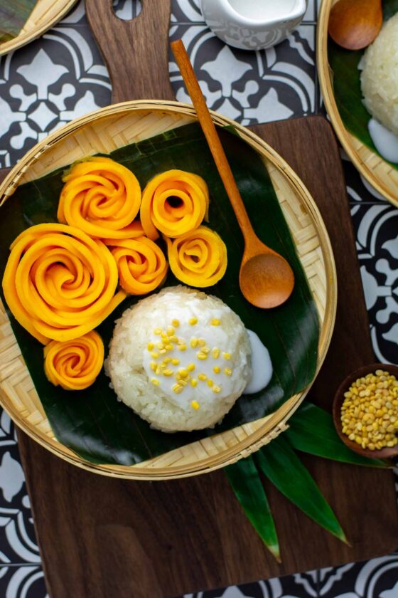 Instant Pot Mango Sticky Rice - Lime Thyme