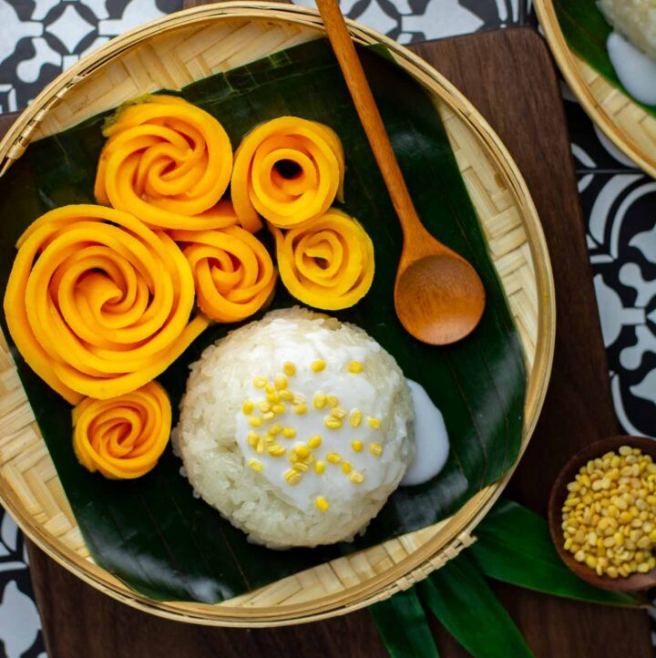 Instant Pot Mango Sticky Rice - Lime Thyme